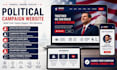 Political campaign website with donation, election, candidate party ...