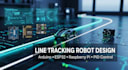 Design arduino, esp32 and raspberry pi line tracking robot with pid ...