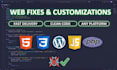 Fix wordpress bugs, html, css, php or javascript issues by Pabloregidor ...
