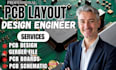 Design pcb layout schematics circuit enclosure gerber file esp32 ...