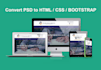Convert psd to html css bootstrap by Mughal123 | Fiverr