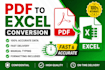 Convert pdf to word and excel with accurate formatting by Abdisas7 | Fiverr