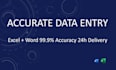 Do pdf to excel word data entry with 24h delivery by Azatypingdataen ...