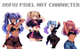 Create nsfw pixel art nsfw pixel character 128 bit nsfw art pixel ...