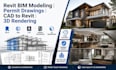 Do revit bim modeling permit drawings cad to revit 3d architectural ...