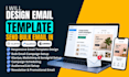 Design email template, send bulk email in klaviyo sendgrid mailchimp by ...