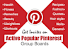 Invite you top 5 active pinterest group boards by Pinboards | Fiverr