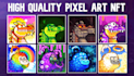 Create you an entire custom pixel art nft collection by Runninblood | Fiverr