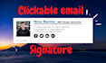 Design a clickable html email signature by Leadsempire | Fiverr