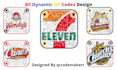 Create custom, dynamic qr code design with logo by Qrcodemakerr | Fiverr