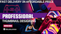 Design unique catchy and attractive custom youtube thumbnail by Beebaa1 ...