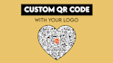 Create custom qr code with logo in a heart shape via my qr code ...