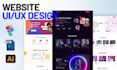 Do figma website design, website ui ux design, ui ux design by ...