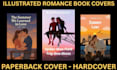 Design custom illustrated romance book covers for kindle, print ...