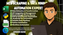 Do web scraping,web automation,web crawling,google map scraping,web bot ...