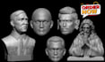 Do realistic 3d head 3d bust 3d face full body character model for 3d ...