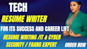 Write your professional resume for it cybersecurity, software engineer ...