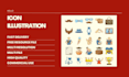 Design custom icon illustrations in cartoon style by Blackacturus | Fiverr