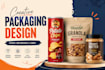 Design beverage packaging, bottle label, can and food packaging by ...