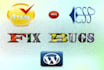 Fix html , css, wordpress and php related issue by Shamimtpi | Fiverr