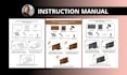 Design your instruction manual, booklet, user guide by Carolinabuiles ...