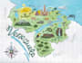 Draw a custom illustrated map of any country, city or place by ...