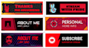 Create custom twitch panels, alerts sub badges facecam icons by Art ...