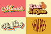 Design custom hand lettering, typography font logo, retro script ,t ...