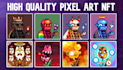 Create you an entire custom pixel art nft collection by Runninblood | Fiverr