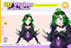 Create express custom high quality vtuber model commissions, live2d with rigging by Kong_vector ...