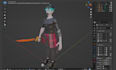 Custom vrchat avatar, vrc model, 3d design, 3d assets in blender and unity