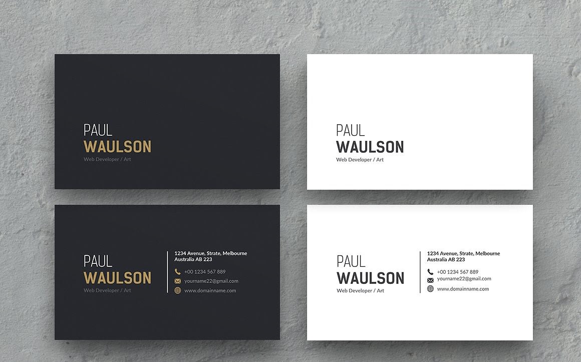 Simple Elegant Business Cards
