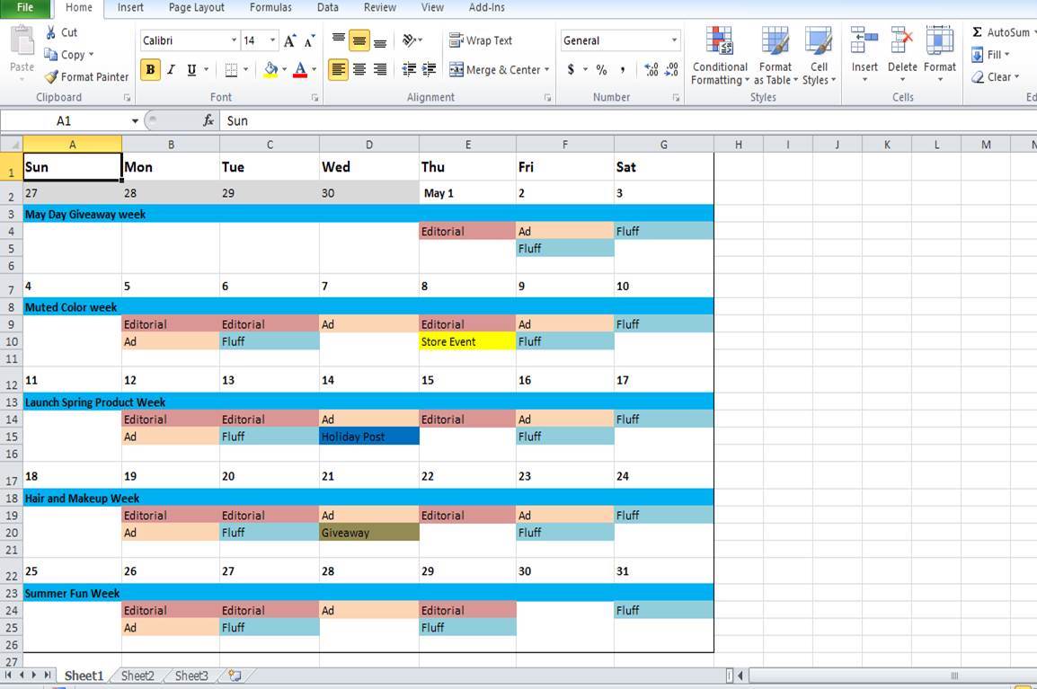 Can You Make A Calendar In Excel - Infoupdate.org