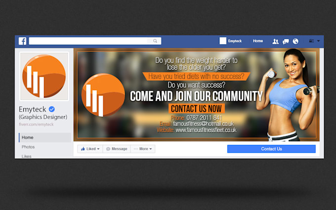 Design a facebook cover photo banner by Emyteck
