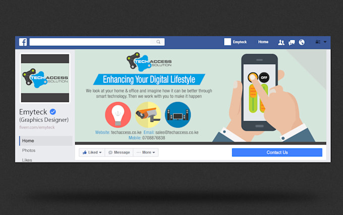 Design a facebook cover photo banner by Emyteck