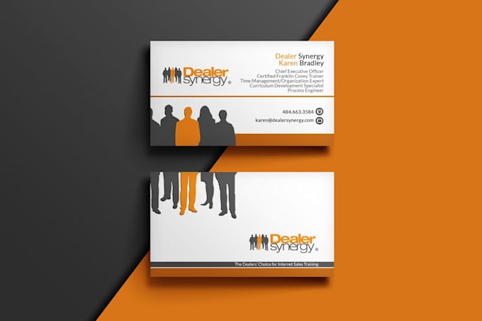 Business card design professional unique two sided