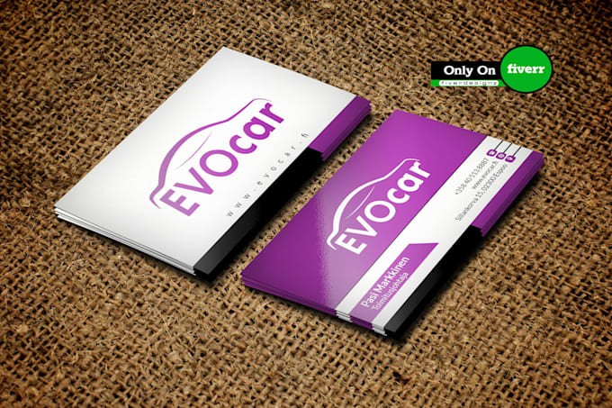 Business card design professional unique two sided