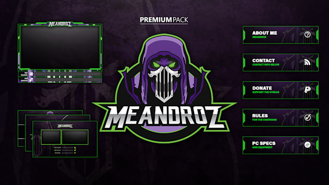 Twitch overlay Twitch Logo Twitch Banner Buttons