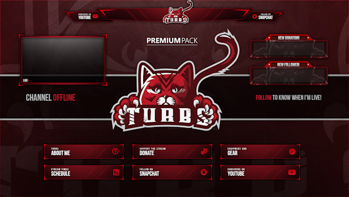 Twitch overlay Twitch Logo Twitch Banner Buttons