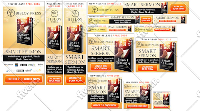 Design 13 sizes web banner ads in 24 hours by Hillstudio