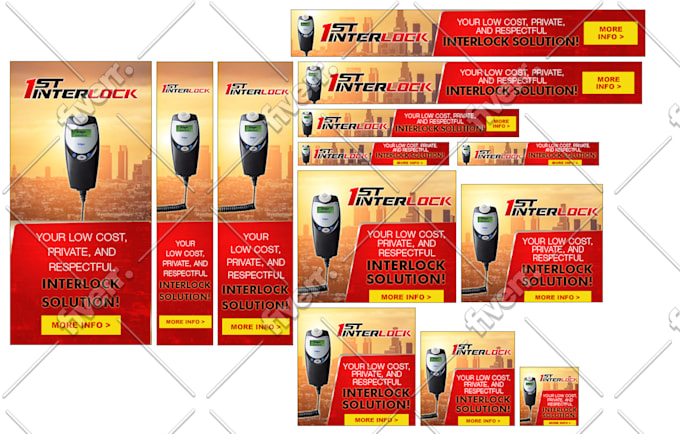 Design 13 sizes web banner ads in 24 hours by Hillstudio