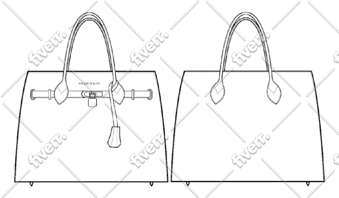 fashion CAD Illustration Flats Technical Drawings