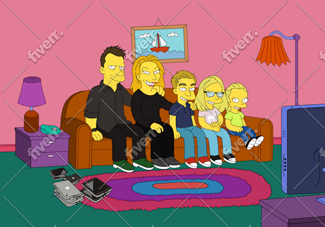 Draw you as a yellow cartoon by Eliana93fer