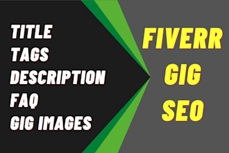 24 Best gig seo Services To Buy Online | Fiverr