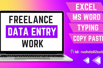 24 Best freelance data entry Services To Buy Online | Fiverr