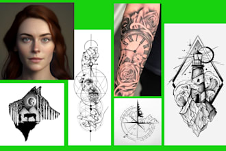 Custom Tattoo Design by Freelance Tattoo Designers | Fiverr