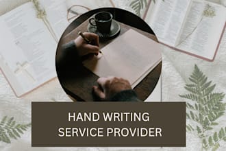 24 Best hand writing Services To Buy Online | Fiverr