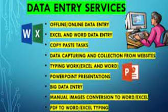 24 Best data entry gig Services To Buy Online | Fiverr
