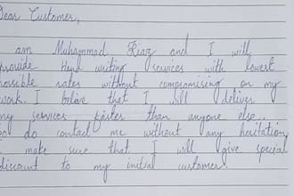 24 Best hand writing Services To Buy Online | Fiverr