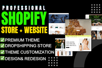 Shopify website design services | Fiverr